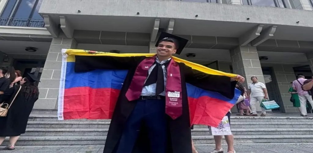 Venezolano Juan Pablo Barrios logra el mejor promedio en prestigiosa universidad de Rumanía ...